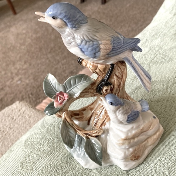 UCGC | Art | Vintage Sitting Bluebird Chick On Branch 335x425x6 Made In ...